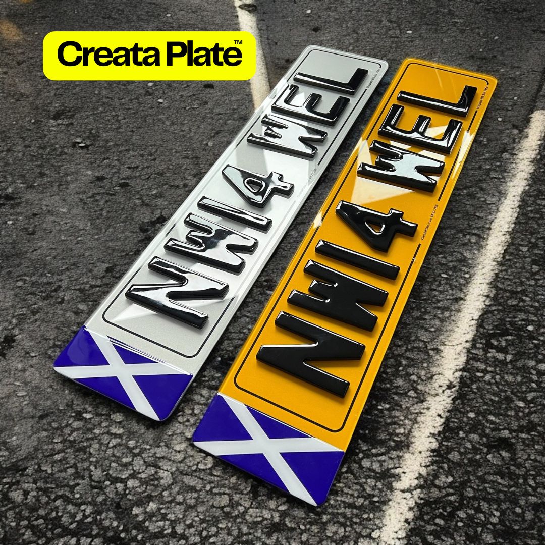 4D Acrylic Gel Premium Number Plates - (pair) – Creata Plate