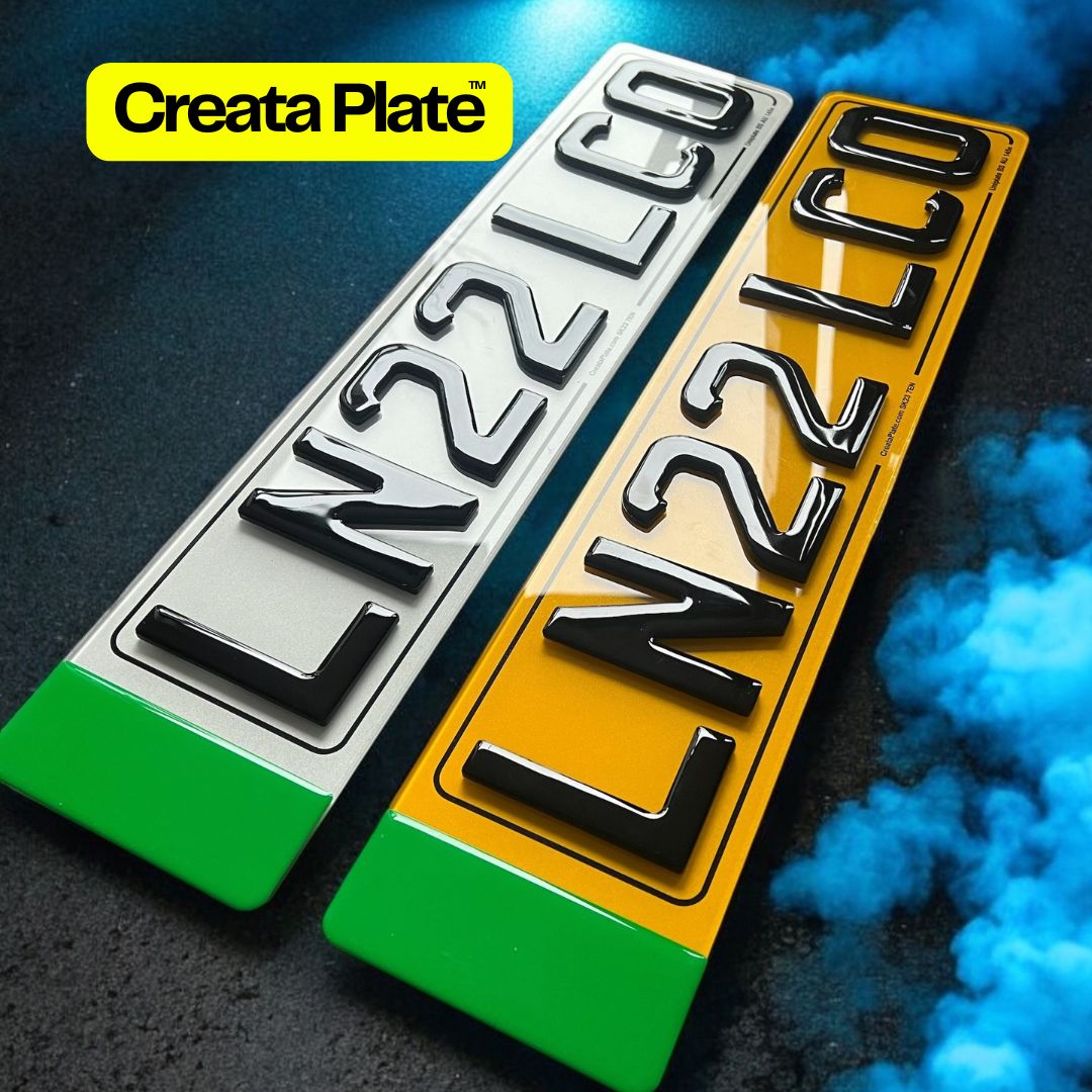 4D Acrylic Gel Premium Number Plates - (pair) – Creata Plate