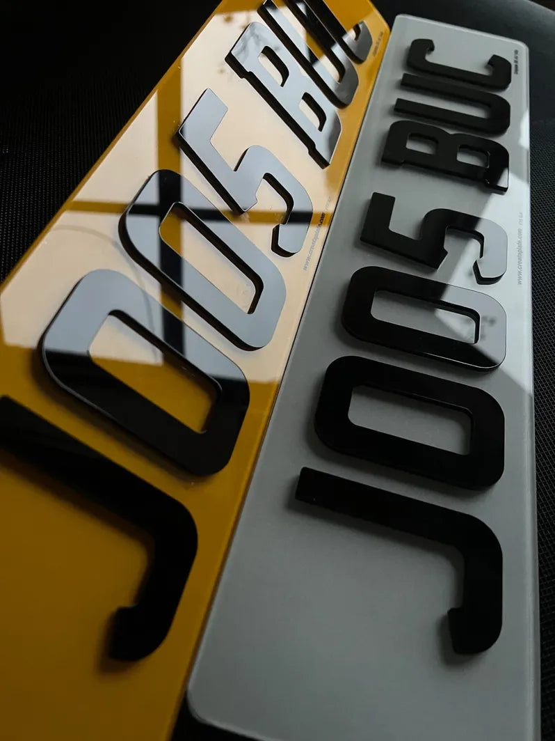 SHORT 5 / 6 DIGIT 4D ACRYLIC PLATES (PAIR) – Creata Plate